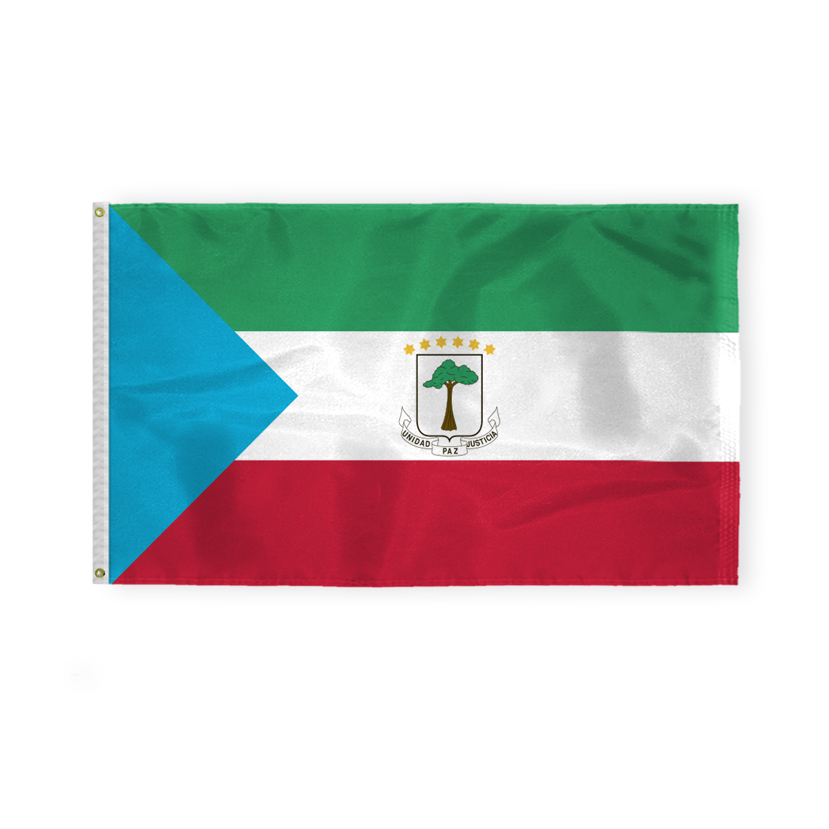 AGAS Equatorial Guinea Flag 3x5 ft 200D Nylon Fabric Double Stitched ...