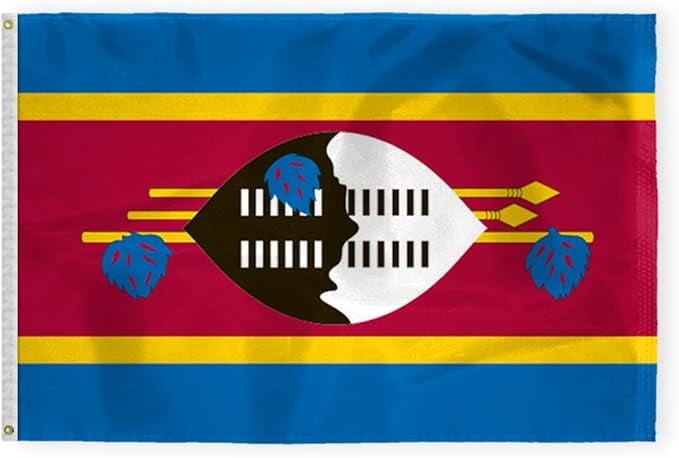 AGAS Eswatini Swaziland Flag 4x6 ft 200D Nylon 4 Needle Lock Stitched ...