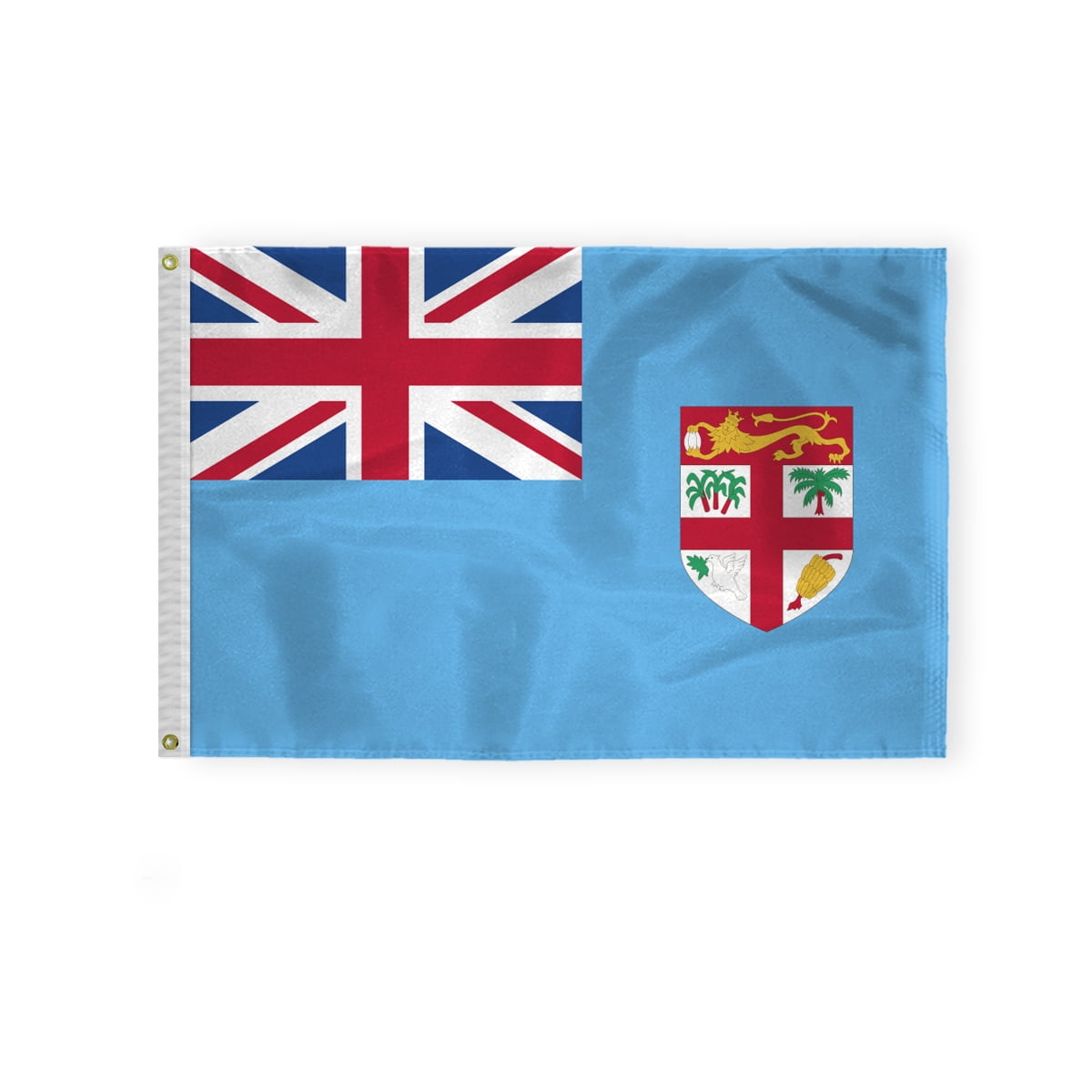 AGAS Fiji Flag 2x3 ft Outdoor 200D Nylon Double Stitched Hem Never Rust ...