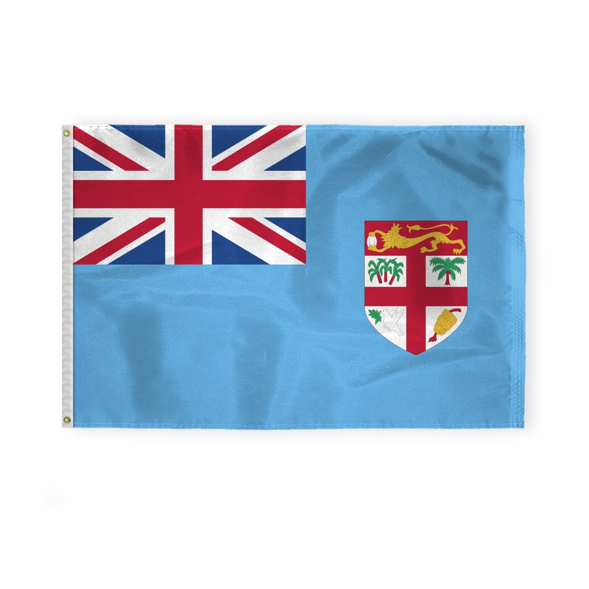 AGAS Fiji Flag 4x6 ft 200D Nylon 4 Needle Lock Stitched Fly Hem Never ...