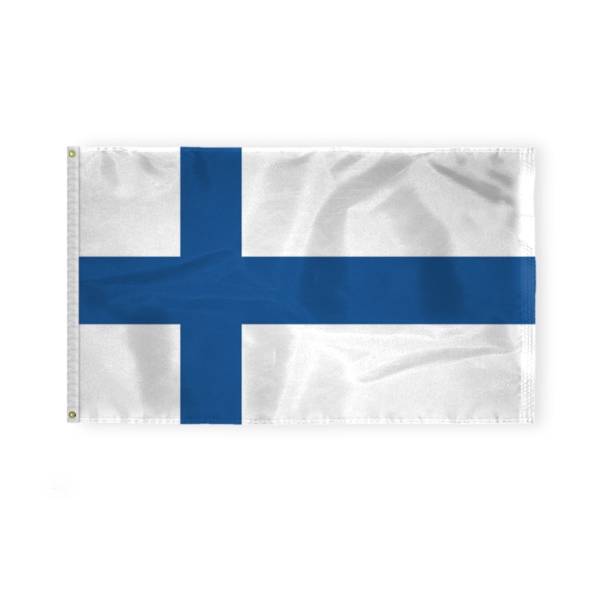 AGAS Finland Flag 3x5 ft 200D Nylon Fabric Double Stitched Canvas ...