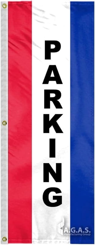 AGAS Flags 8' Ft x 28" Inch Parking Car Dealership Flag, Sewn Stripes ...