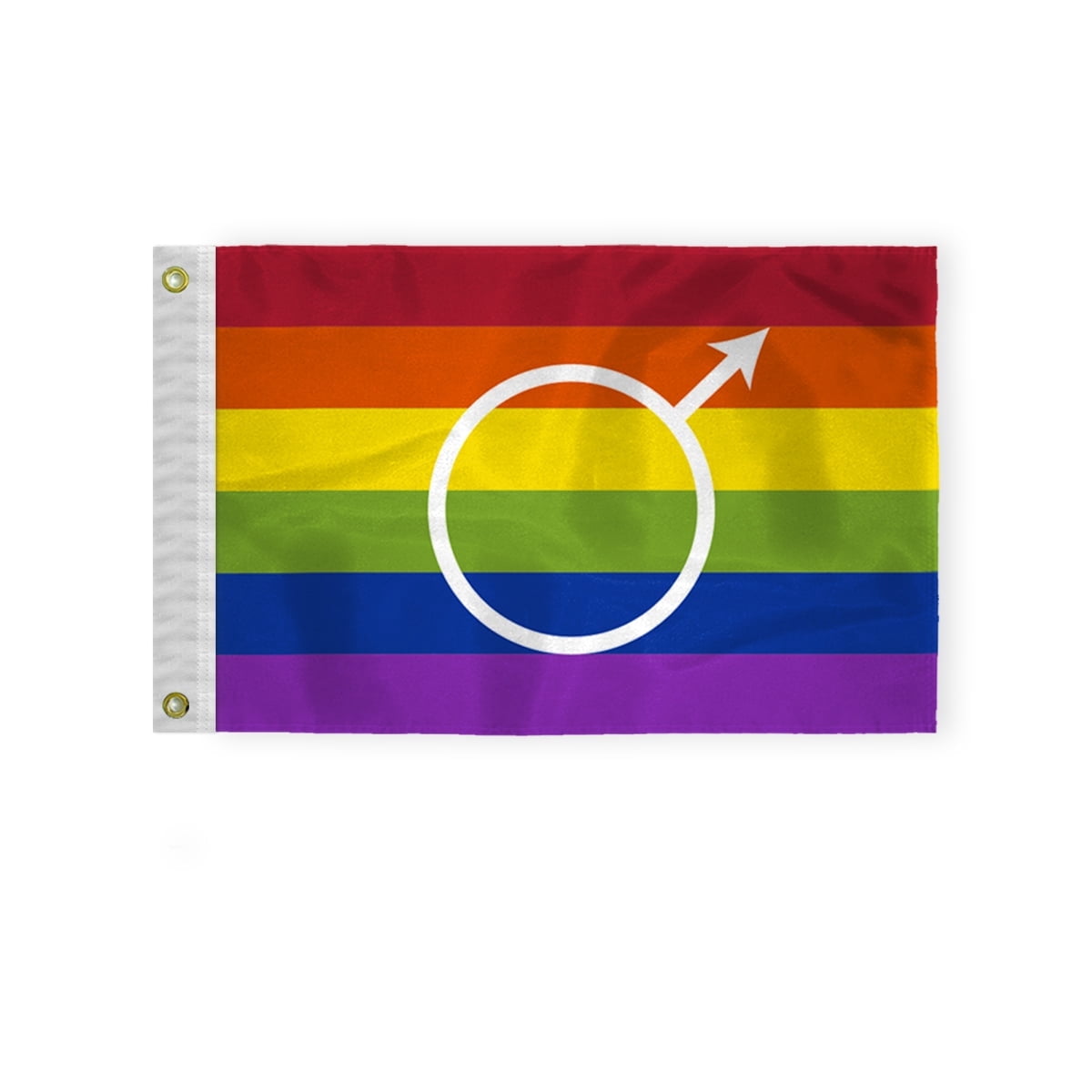 AGAS Gay Male Pride Boat Nautical Flag 12x18 Inch - Double Sided ...