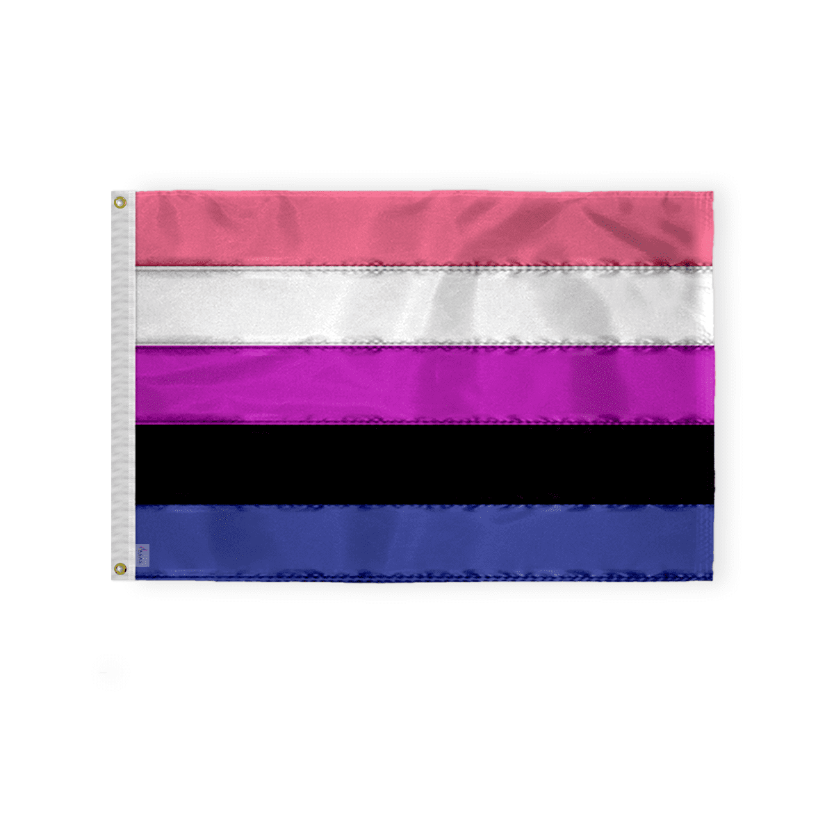 AGAS Genderfluid Embroidered Pride Flag 4x6 Ft - Sewn 200D Nylon ...