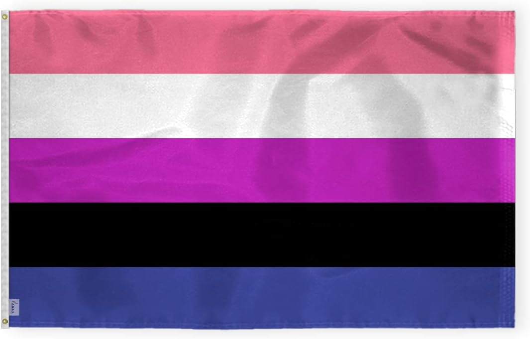 AGAS Genderfluid Pride Flag 4x6 Ft - Double Sided Printed 200D Nylon ...