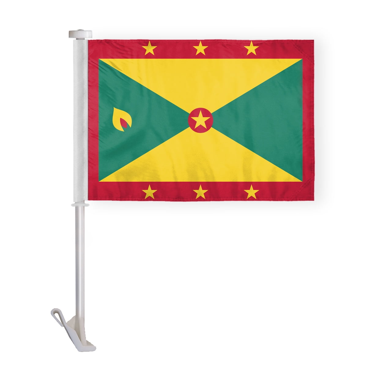 AGAS Grenada Car Flag Premium 10.5x15 inch Printed Double Sided on ...