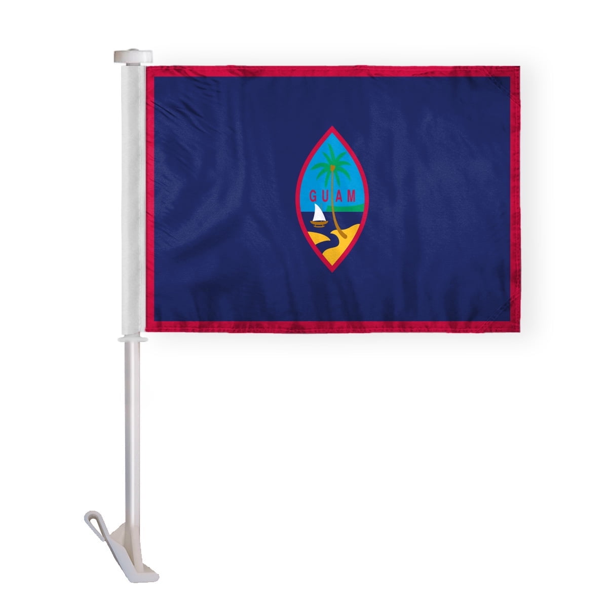 AGAS Guam Car Flag Premium 10.5x15 inch Printed Double Sided on Super ...