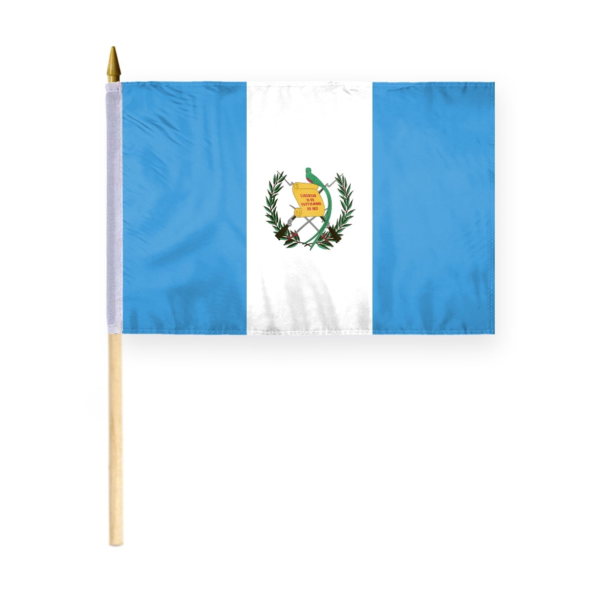 AGAS Guatemala Country Flag 12x18 inch - 24" Wood Pole 100% Polyester ...