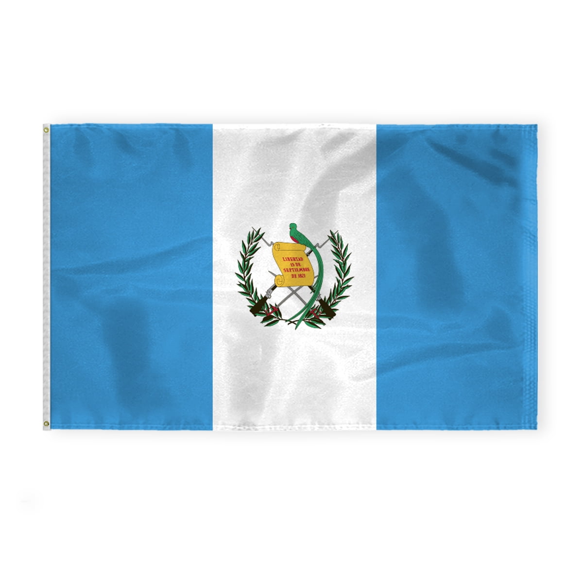 AGAS Guatemala Flag 5x8 ft 200D Nylon 6 Needle Lock Stitched Fly Hem ...