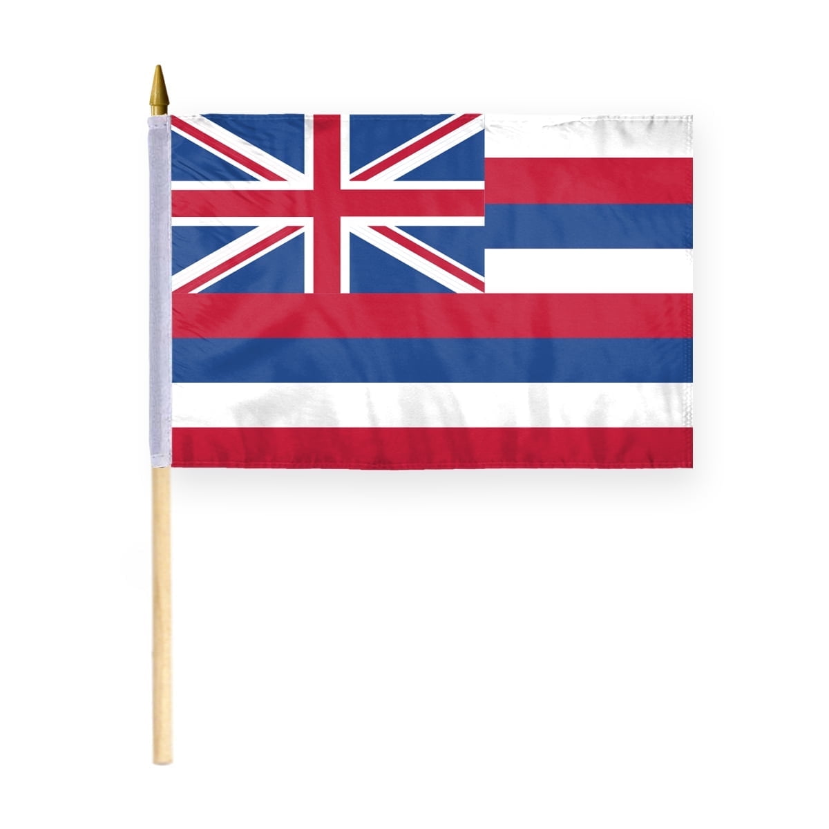 AGAS Hawaii Stick Flag 12x18 Inch with 24 inch Wood Pole - Printed ...