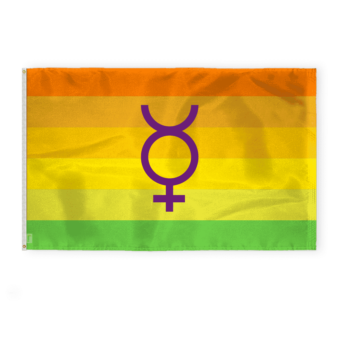 AGAS Hermaphrodite Pride Flag 4x6 Ft - Double Sided Printed 200D Nylon ...