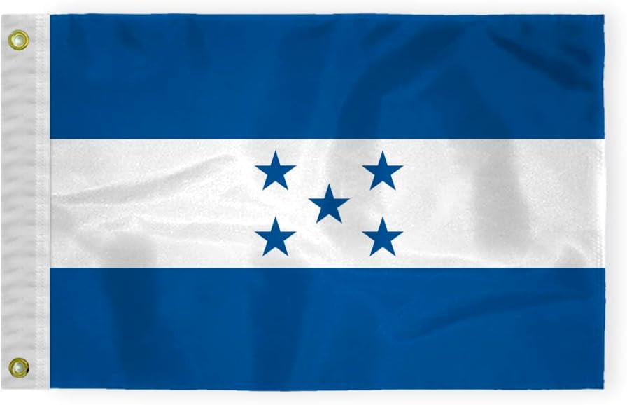 AGAS Honduras Mini Flag 12x18 inch 200D Nylon Fabric Double Stitched ...