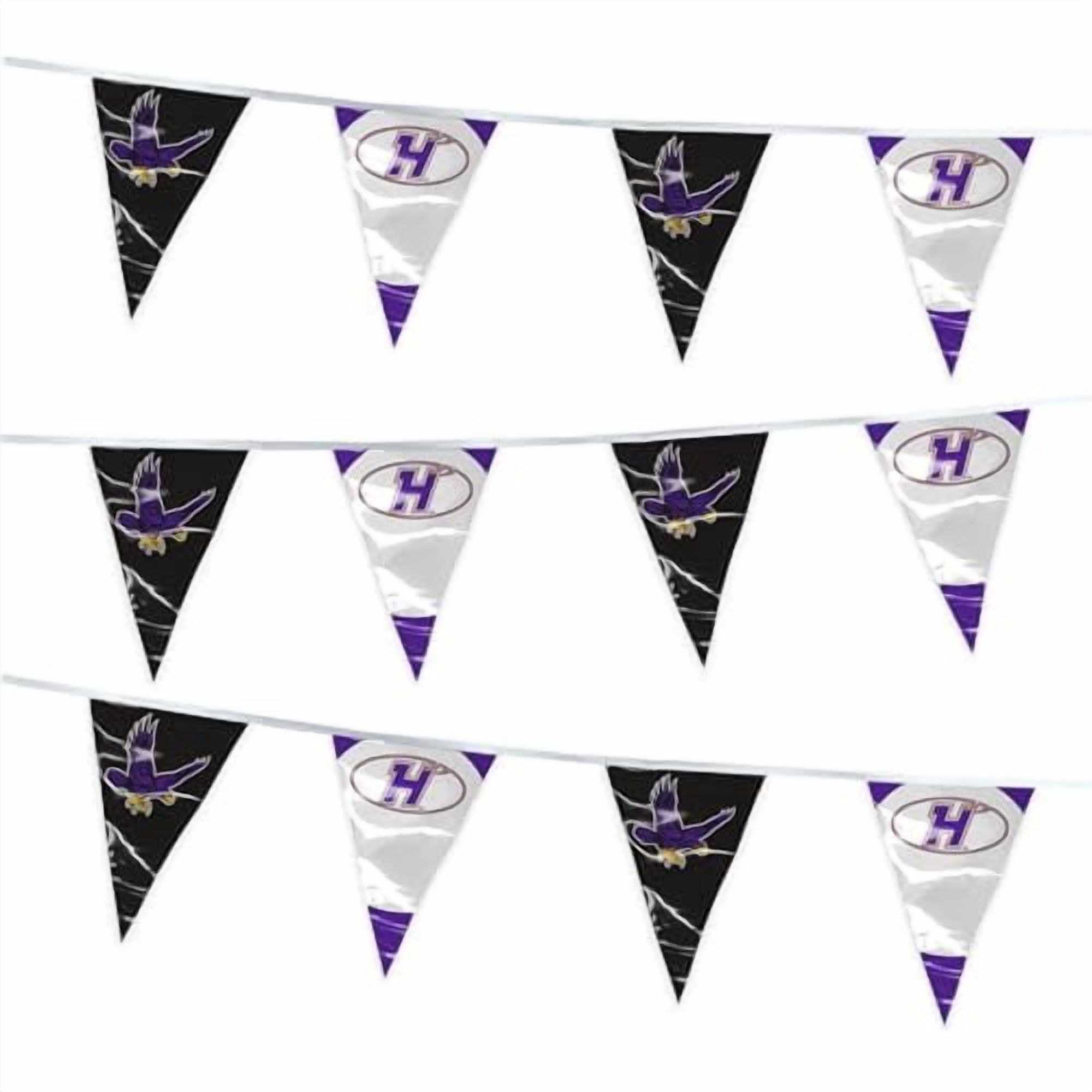 AGAS Hunter College Pennant Banner String 15 ft NCAA HC Hawks & HC Logo ...