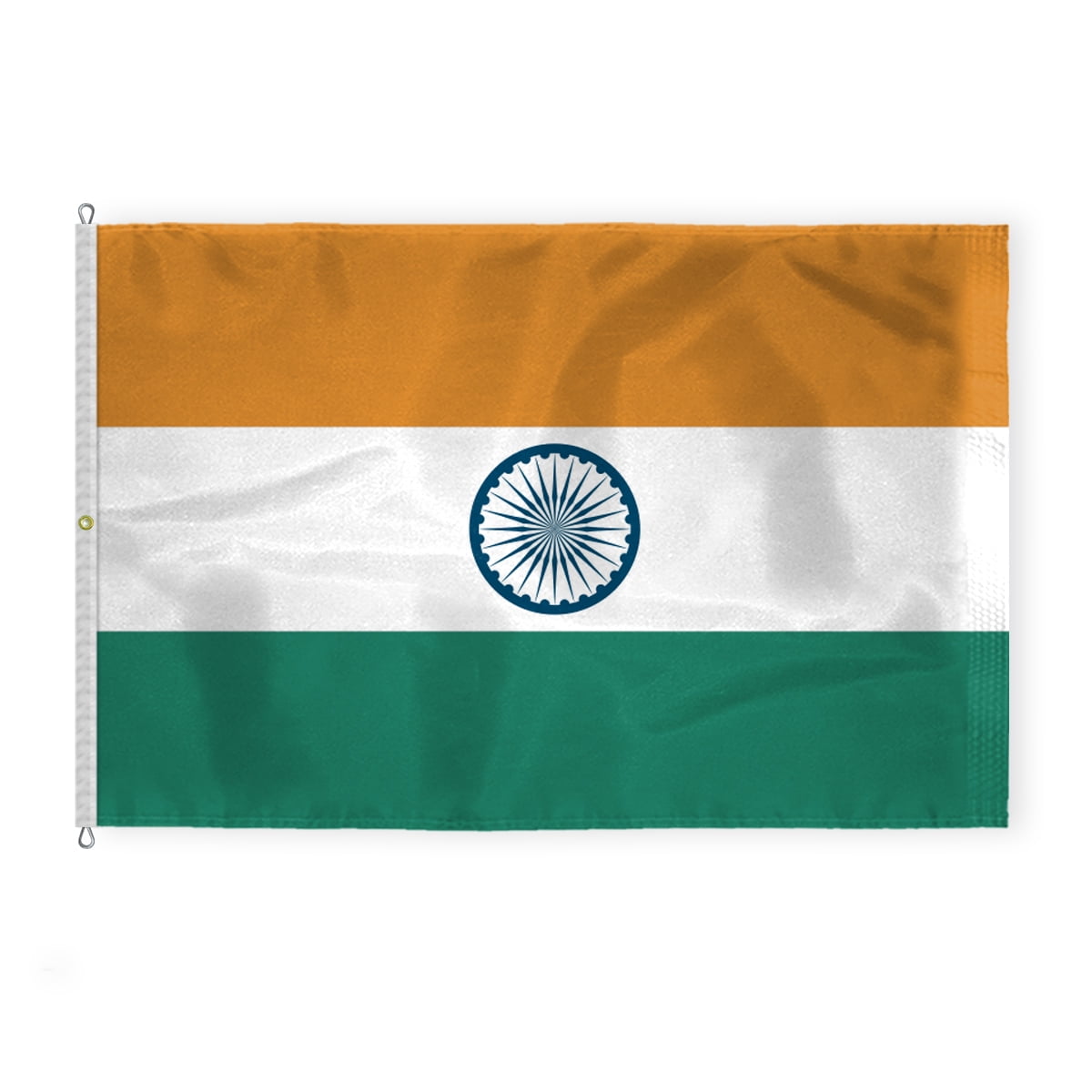 AGAS India Flag - 8x12 ft - 200D Nylon - Stitched Edges - Canvas Header ...