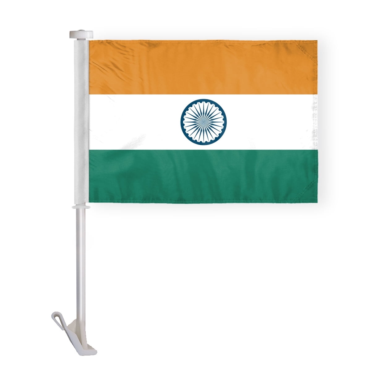 AGAS India Premium Car Flag - 10.5x15 inch - Printed Double Sided on ...
