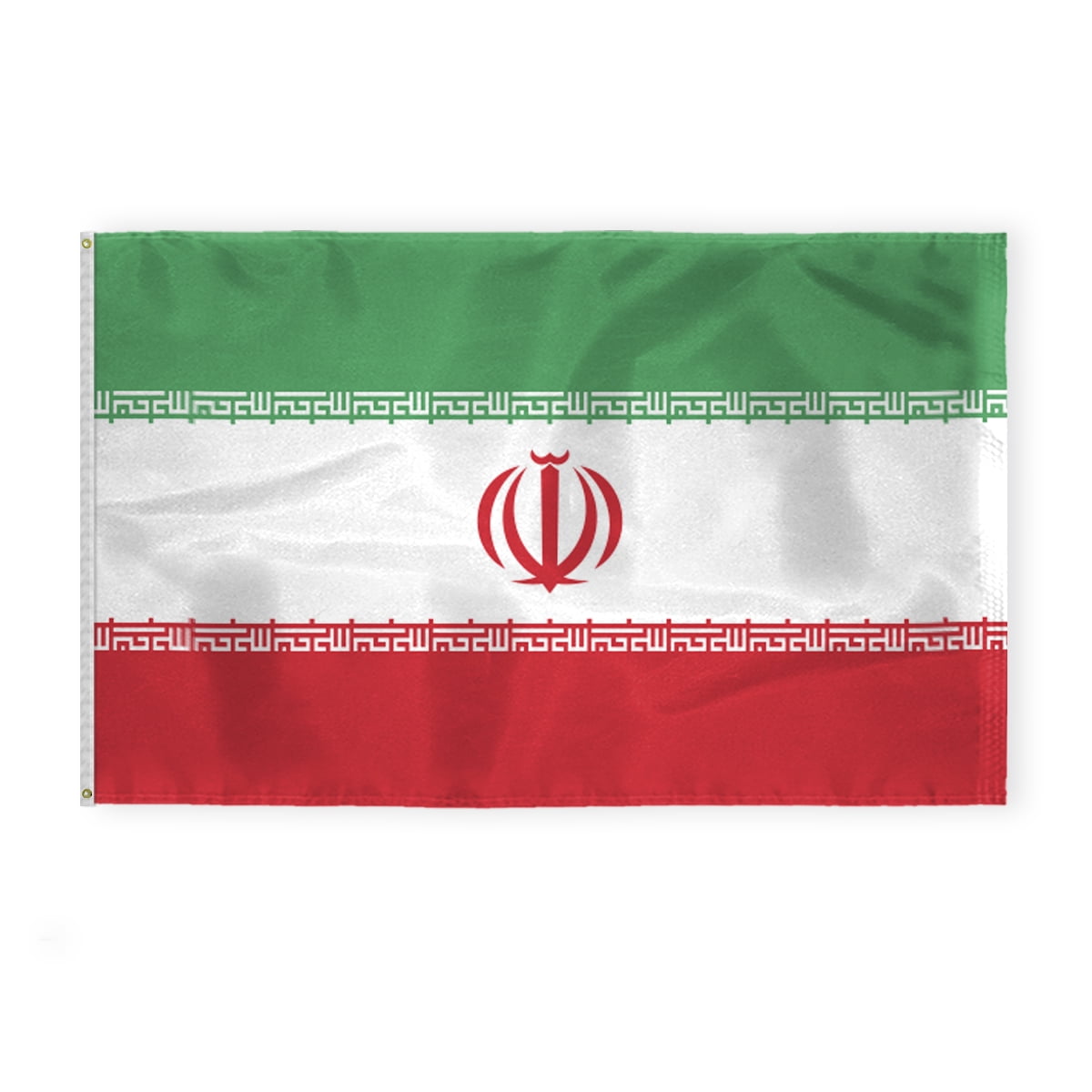 AGAS Iran National Flag 5x8 ft 200D Nylon Fabric Double Stitched Canvas ...