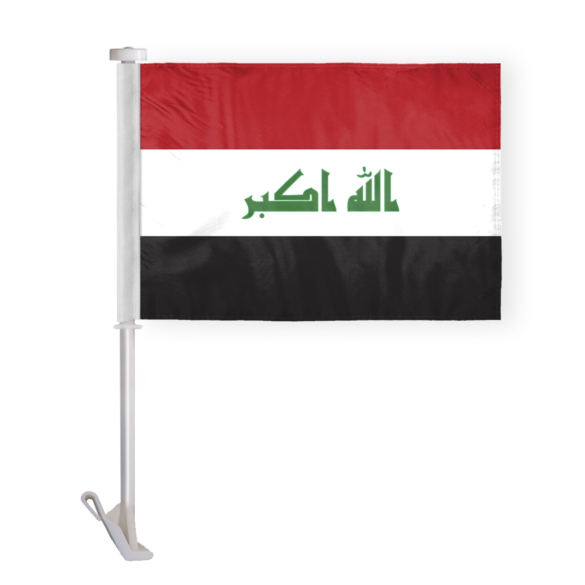 AGAS Iraq Car Flag Premium 10.5x15 inch Printed Double Sided on Super ...