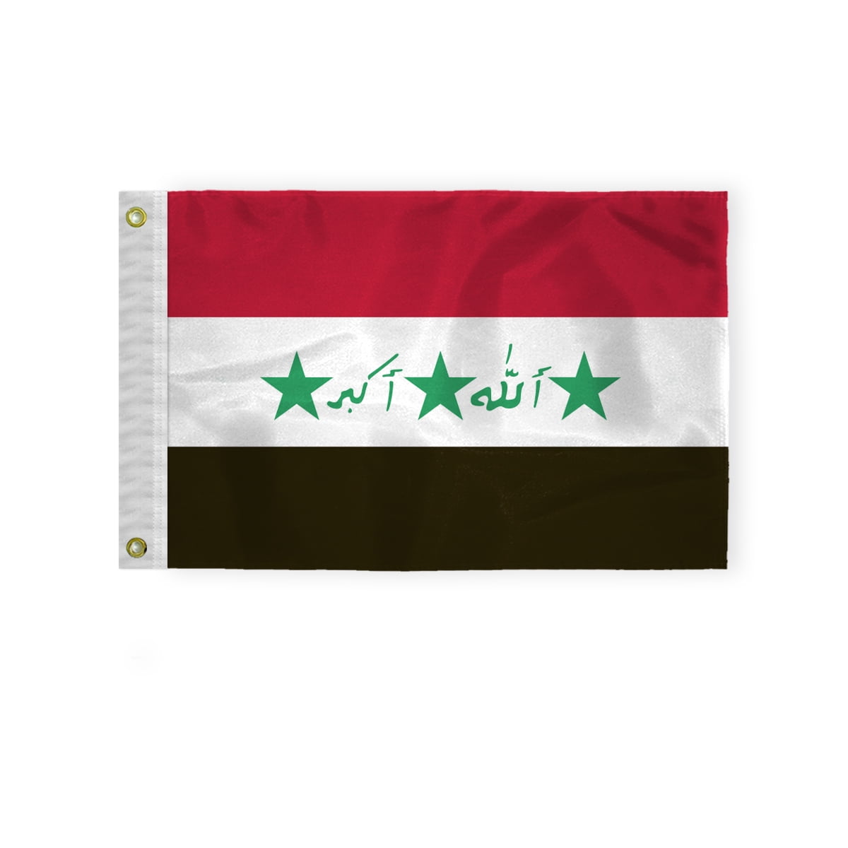 AGAS Iraq Nautical Flag(Old) 12x18 inch Mini Old Iraqi National Flag ...