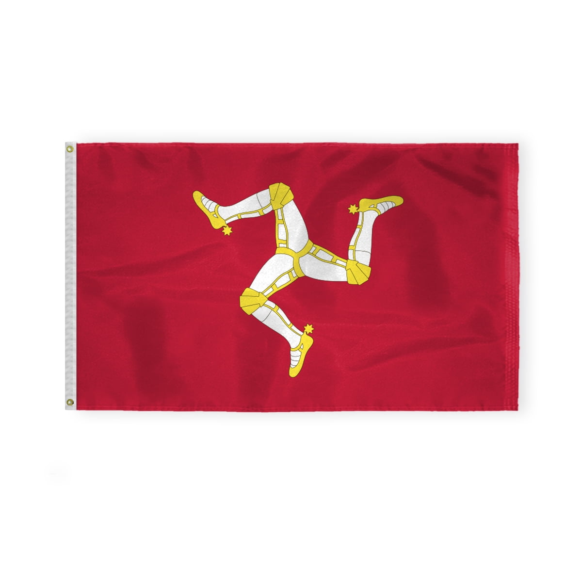 AGAS Isle of Man Flag 3x5 ft 200D Nylon Fabric Double Stitched Canvas ...