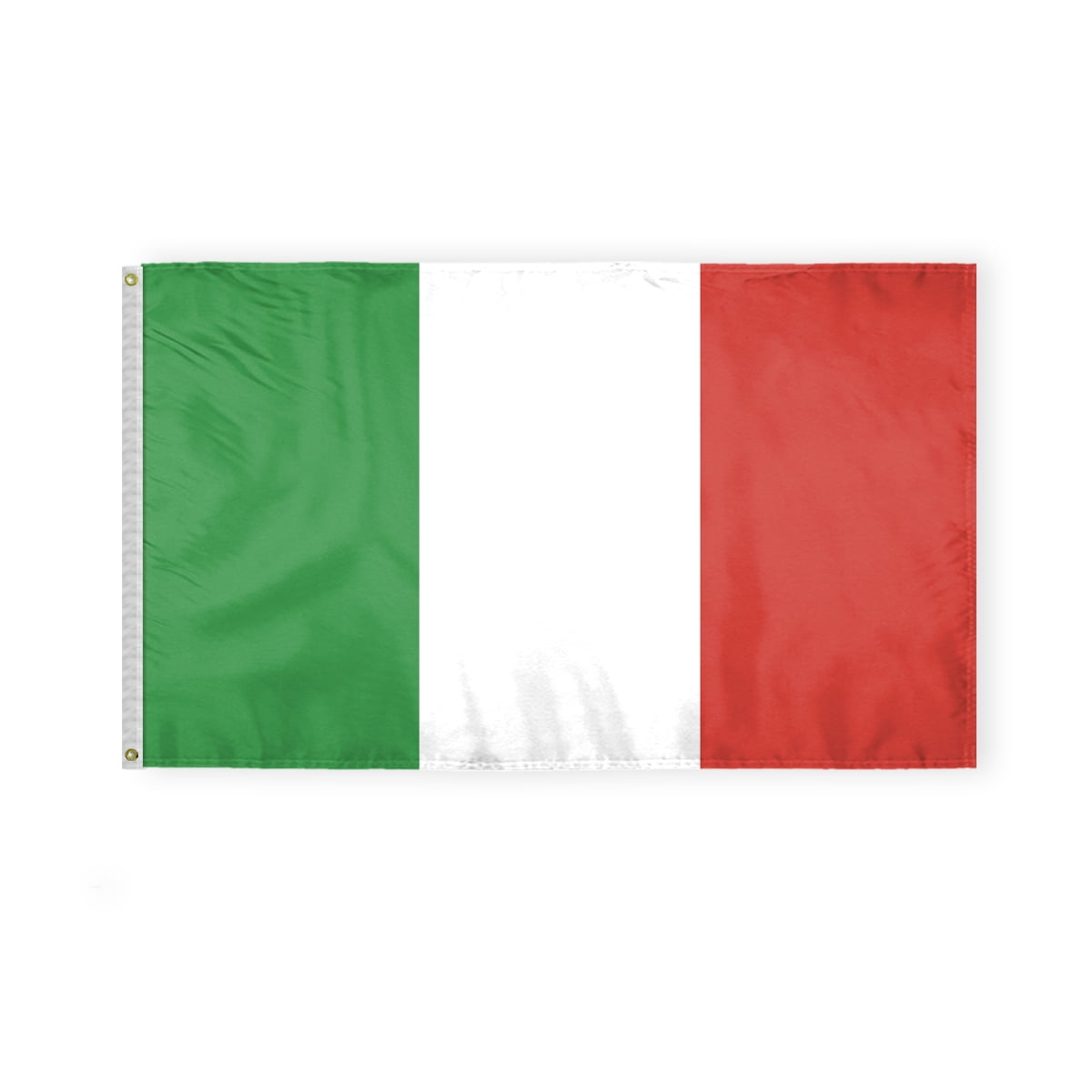 AGAS Italy Flag 3x5 ft Double Stitched Hem 100% Polyester Metal ...