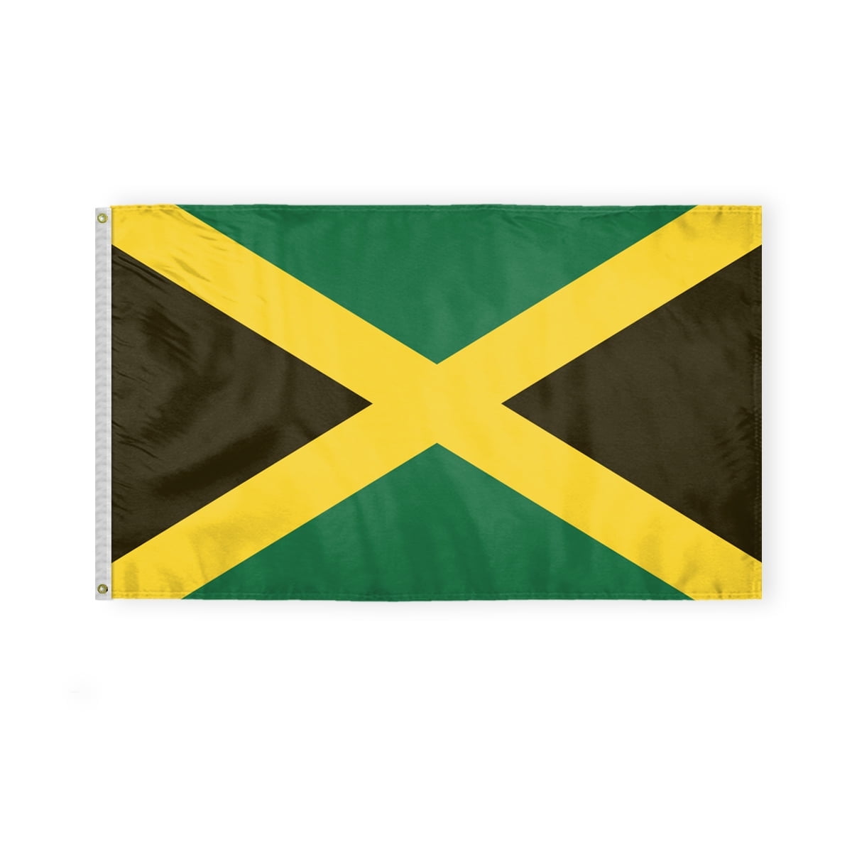 AGAS Jamaica Flag 3x5 ft - Printed Single Sided on Polyester - Stitched ...