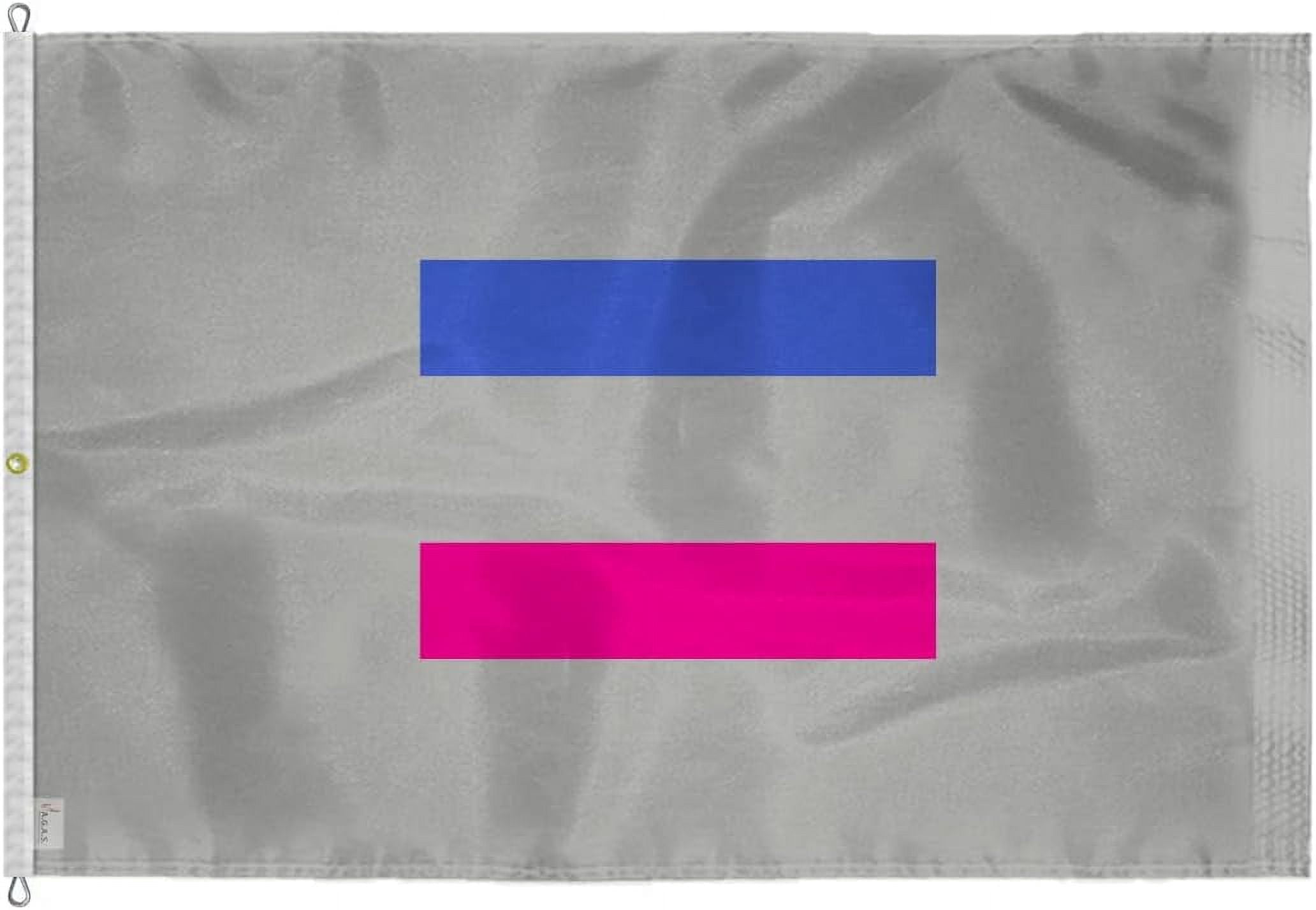 AGAS Large Androgynous Pride Flag 8x12 Ft - Double Sided Printed 200D ...