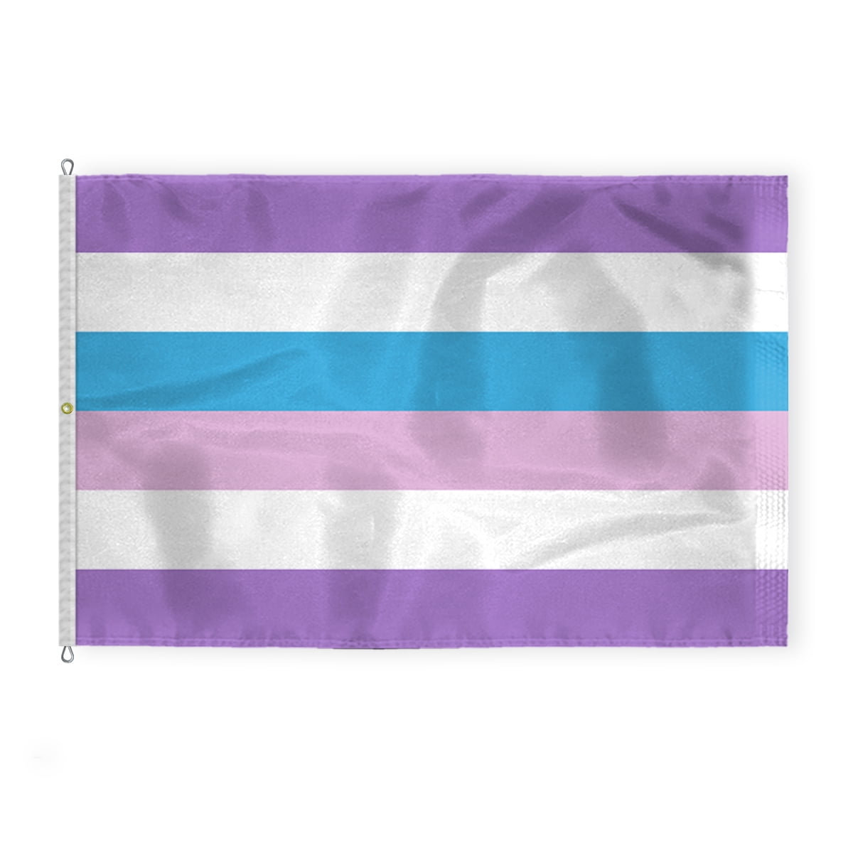AGAS Large Bigender Pride Flag 8x12 Ft - Double Sided Printed 200D ...