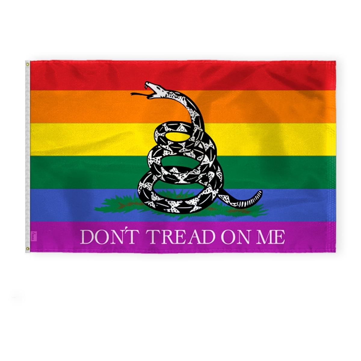 AGAS Large Dont Tread on Me Pride Flag 6x10 Ft - Printed 200D Nylon ...