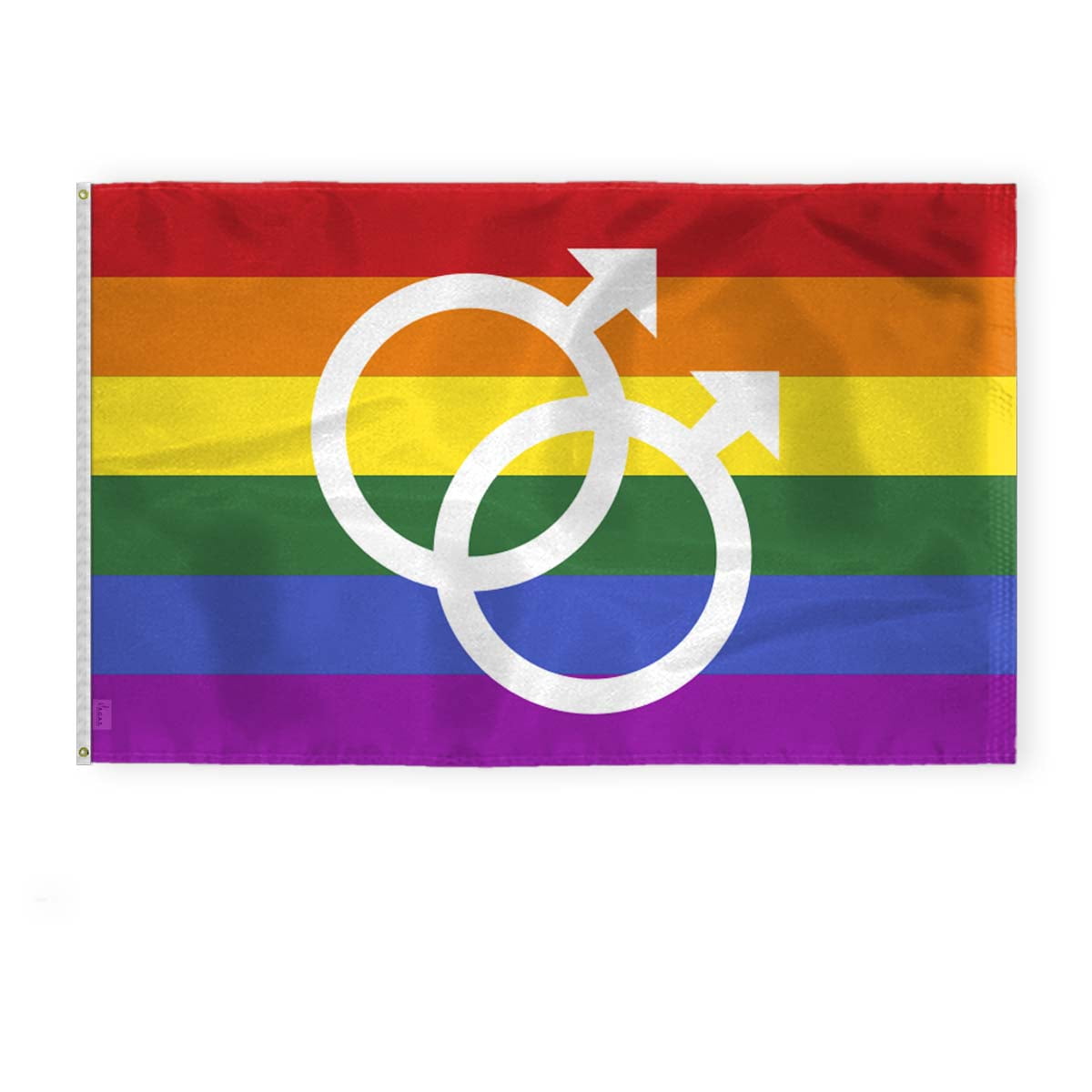 AGAS Large Double Male Flag 6x10 Ft - Printed 200D Nylon - Brass ...