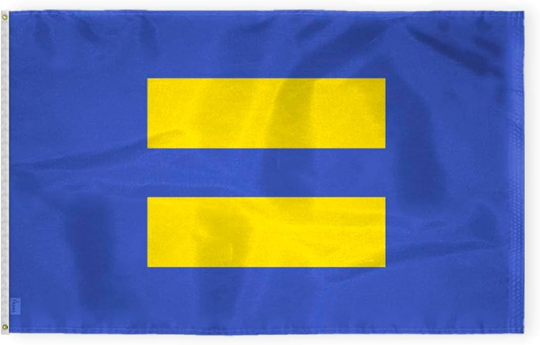 AGAS Large Equality Pride Flag 6x10 Ft - Printed 200D Nylon - Brass ...