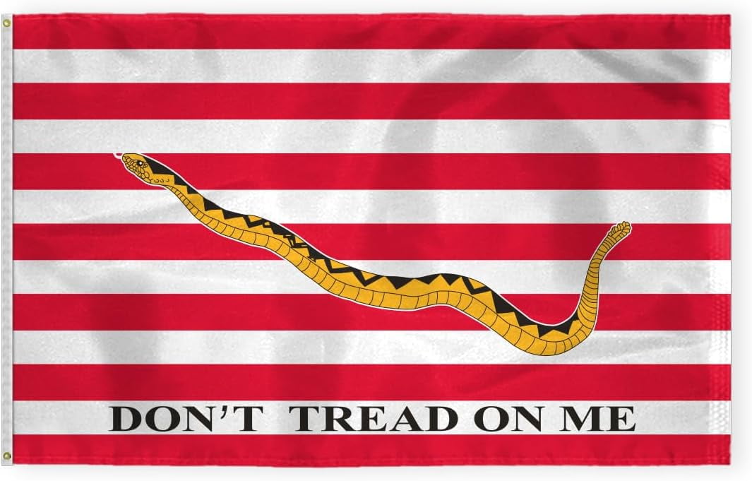 AGAS Large First Navy Jack Historic Flag 5x8 ft Nylon 6 Needle Lock ...