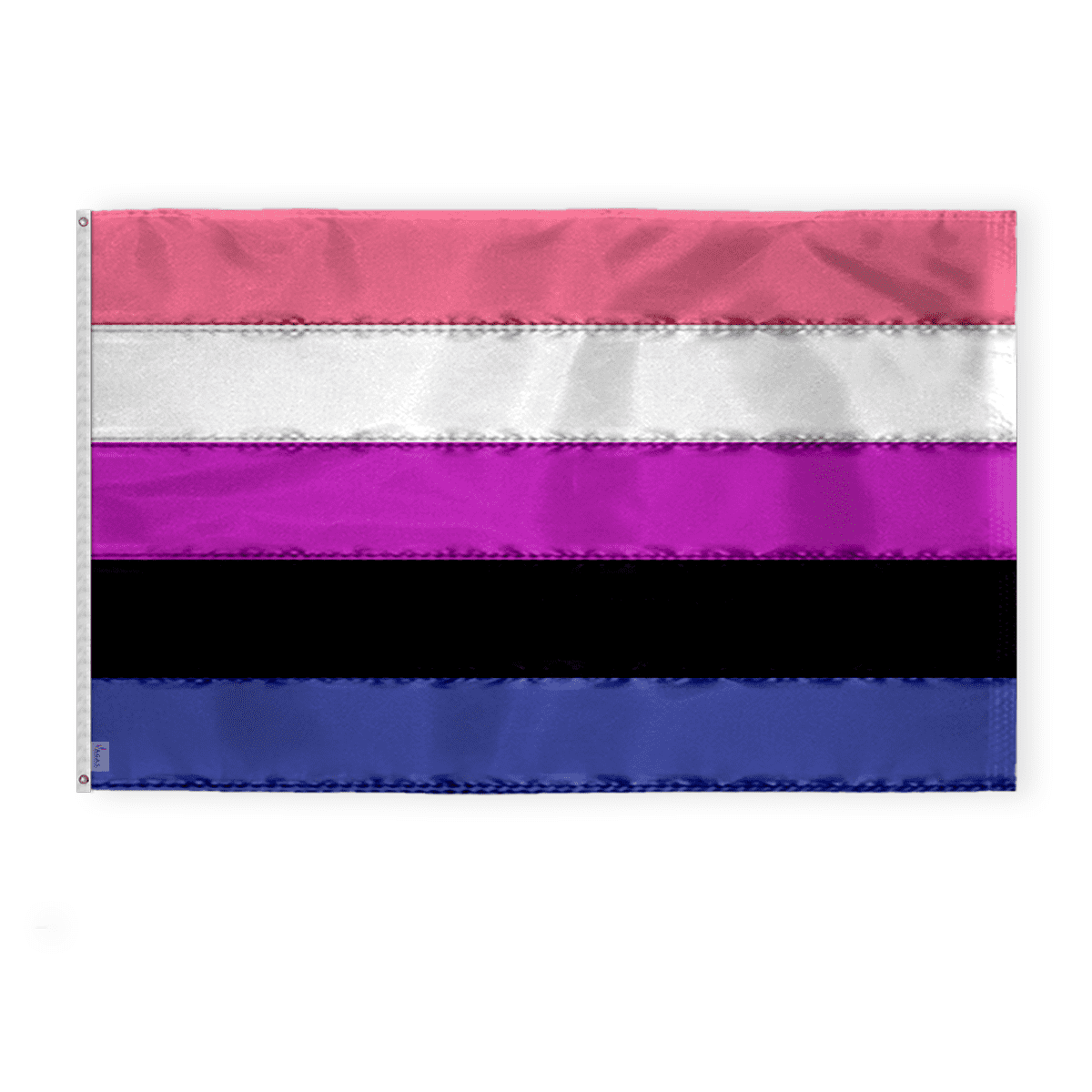 AGAS Large Genderfluid Pride Flag: 6x10 Ft, Sewn 200D Nylon. Vibrant ...