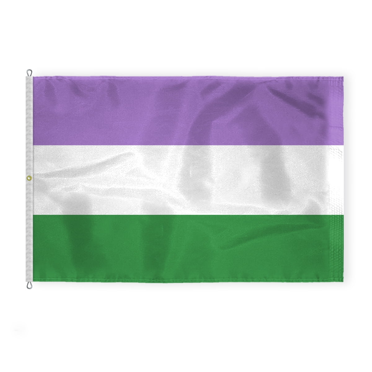 AGAS Large Genderqueer Pride Flag 10x15 Ft - Double Sided Printed 200D ...