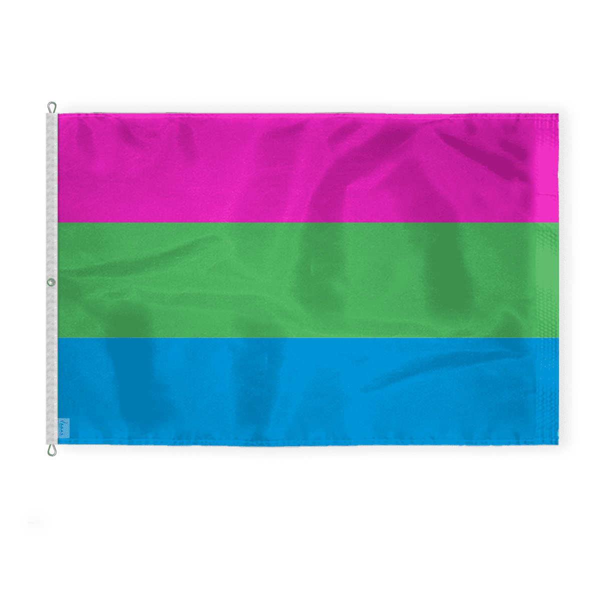 AGAS Large Polysexual Pride Flag 8x12 Ft - Double Sided Printed 200D ...