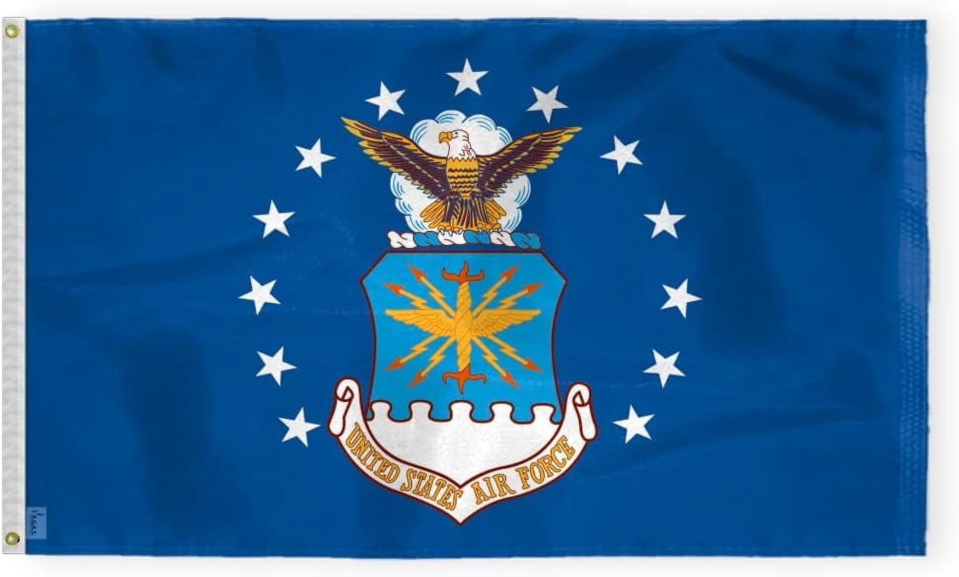 AGAS Large United States Air Force Flag 4x6 Ft - Printed 200D Nylon ...