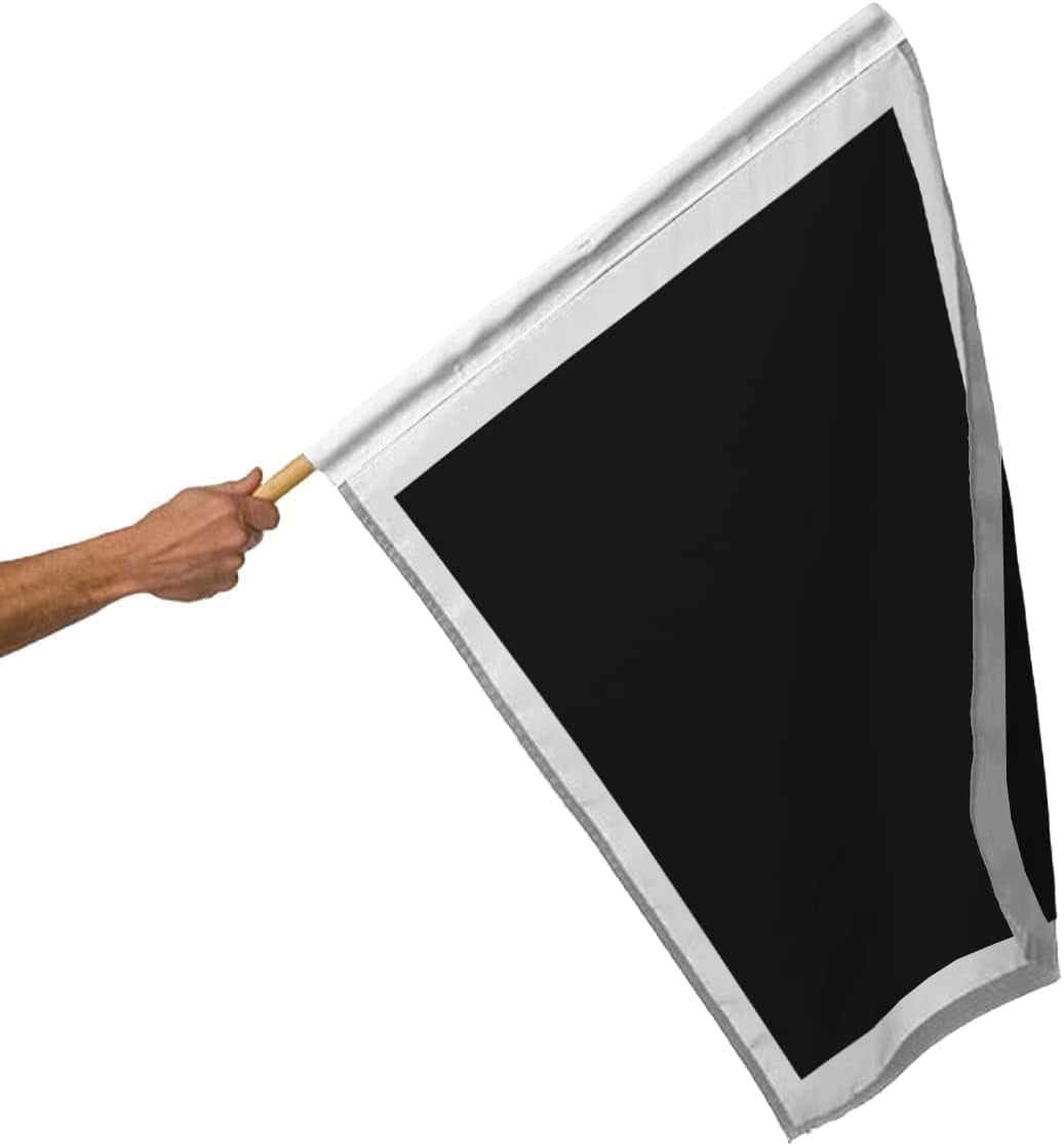 AGAS Leave Track Motorcycle Racing Stick Flag 30x30 inch-Mounted on 36 ...