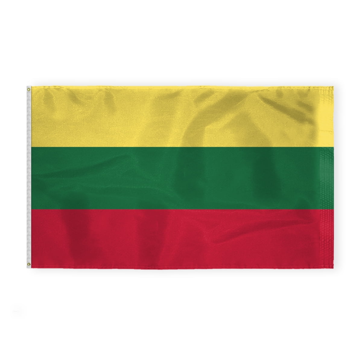 AGAS Lithuania Flag 6x10 ft 200D Nylon 6 Needle Lock Stitched Fly Hem ...