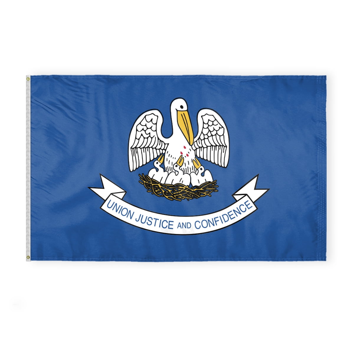 AGAS Louisiana State Flag 5x8 Ft - Double Sided Reverse Print On Back ...