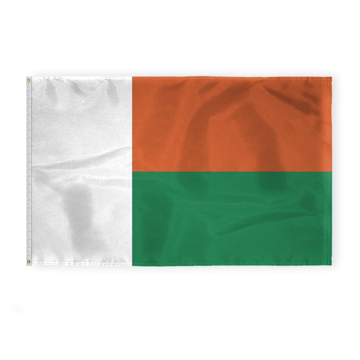 AGAS Madagascar Flag 5x8 ft 200D Nylon 6 Needle Lock Stitched Fly Hem ...