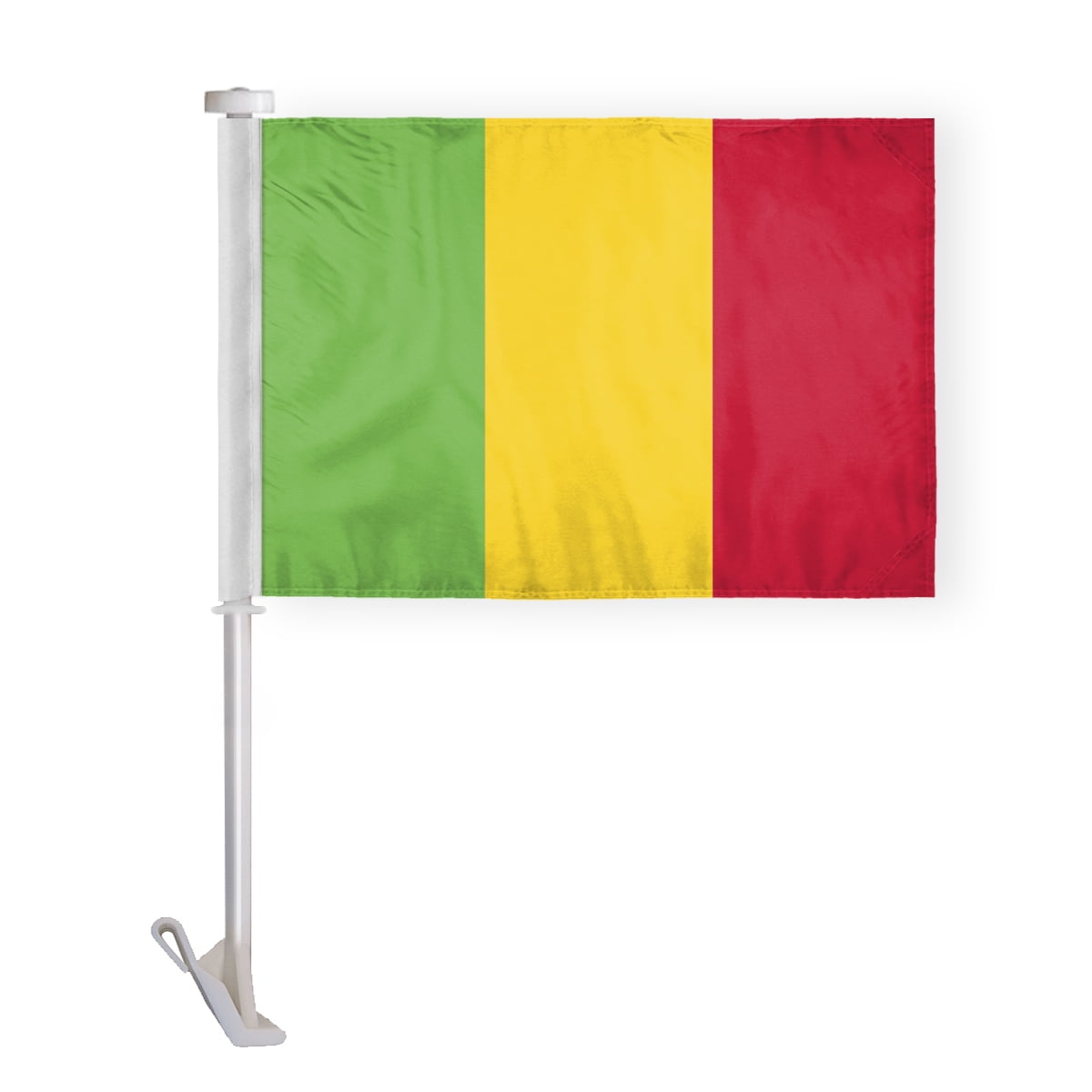 AGAS Mali Car Flag Premium 10.5x15 inch Printed Double Sided on Super ...