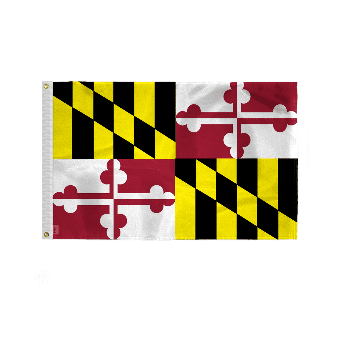 AGAS Maryland State Flag 2x3 Ft - Double Sided Reverse Print On Back ...