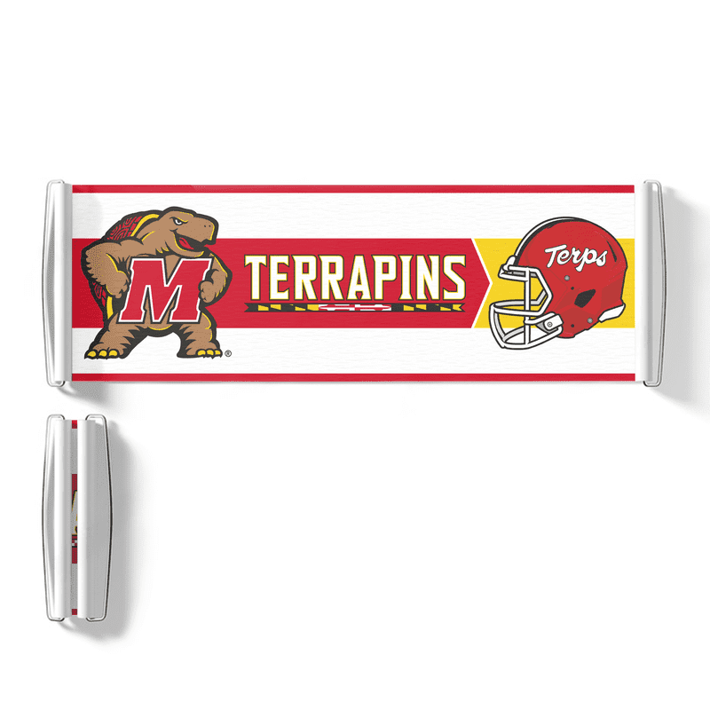 AGAS Maryland UMD University Retractable Scroll Banner - Terps Rolla ...