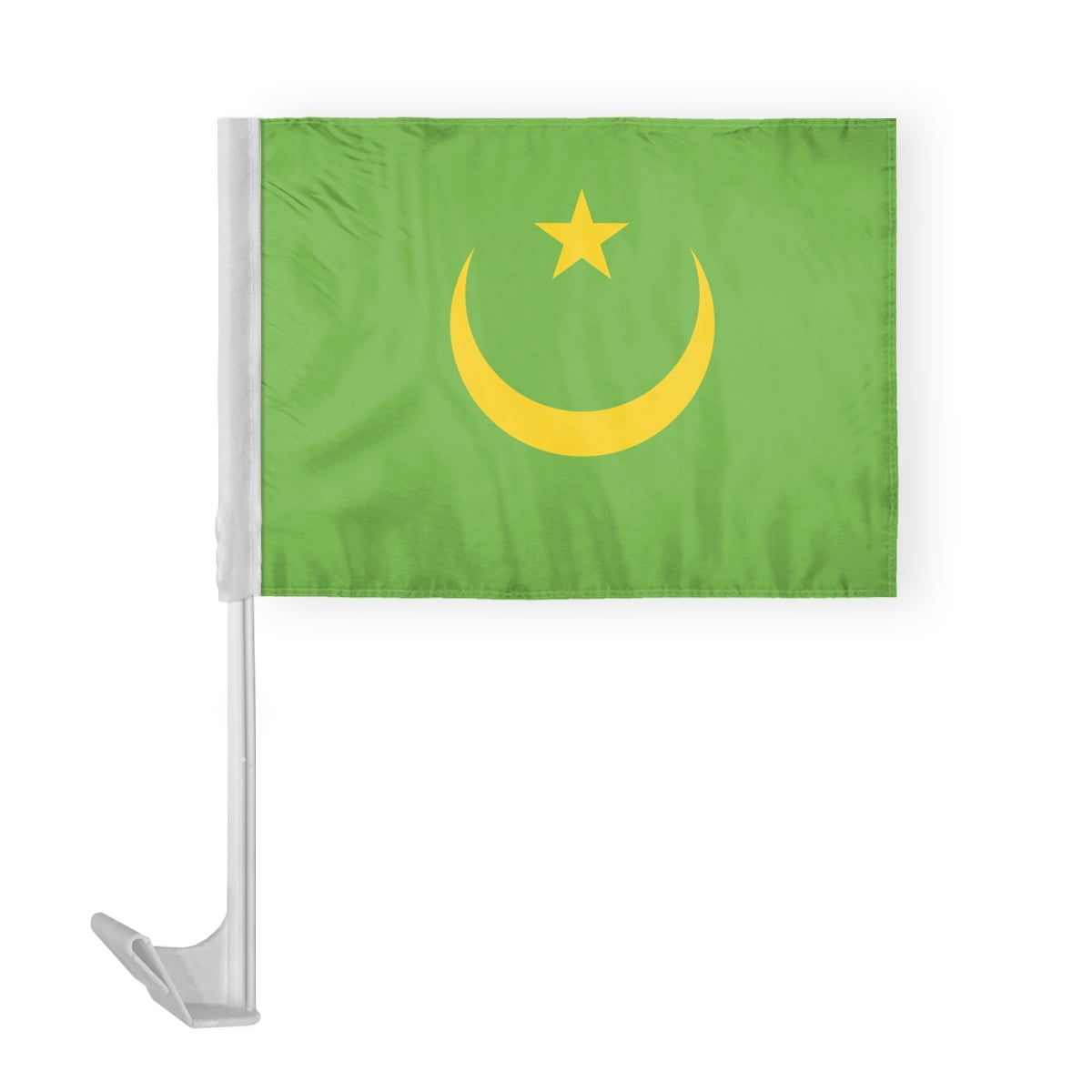 AGAS Mauritania Car Flag 12x16 inch Polyester Fabric Double Stitched 17 ...