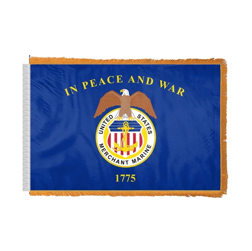 AGAS Merchant Marine 2x3ft Ceremonial Nylon Flag - Walmart.com