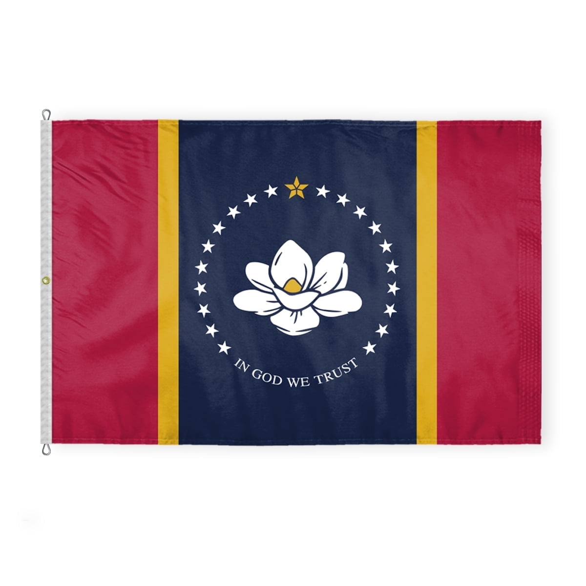 AGAS Mississippi State Flag 8x12 Ft - Double Sided Reverse Print On ...