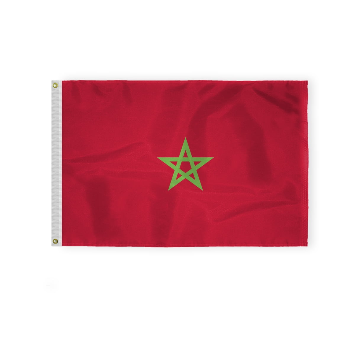 AGAS Morocco Flag 2x3 ft Outdoor 200D Nylon Double Stitched Hem Rust ...