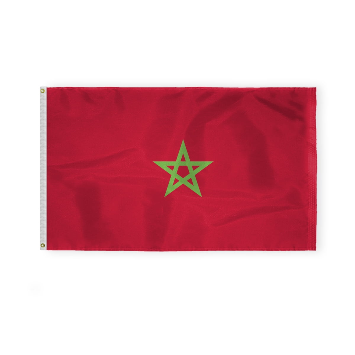 AGAS Morocco Flag 3x5 ft 200D Nylon Fabric Double Stitched Canvas ...