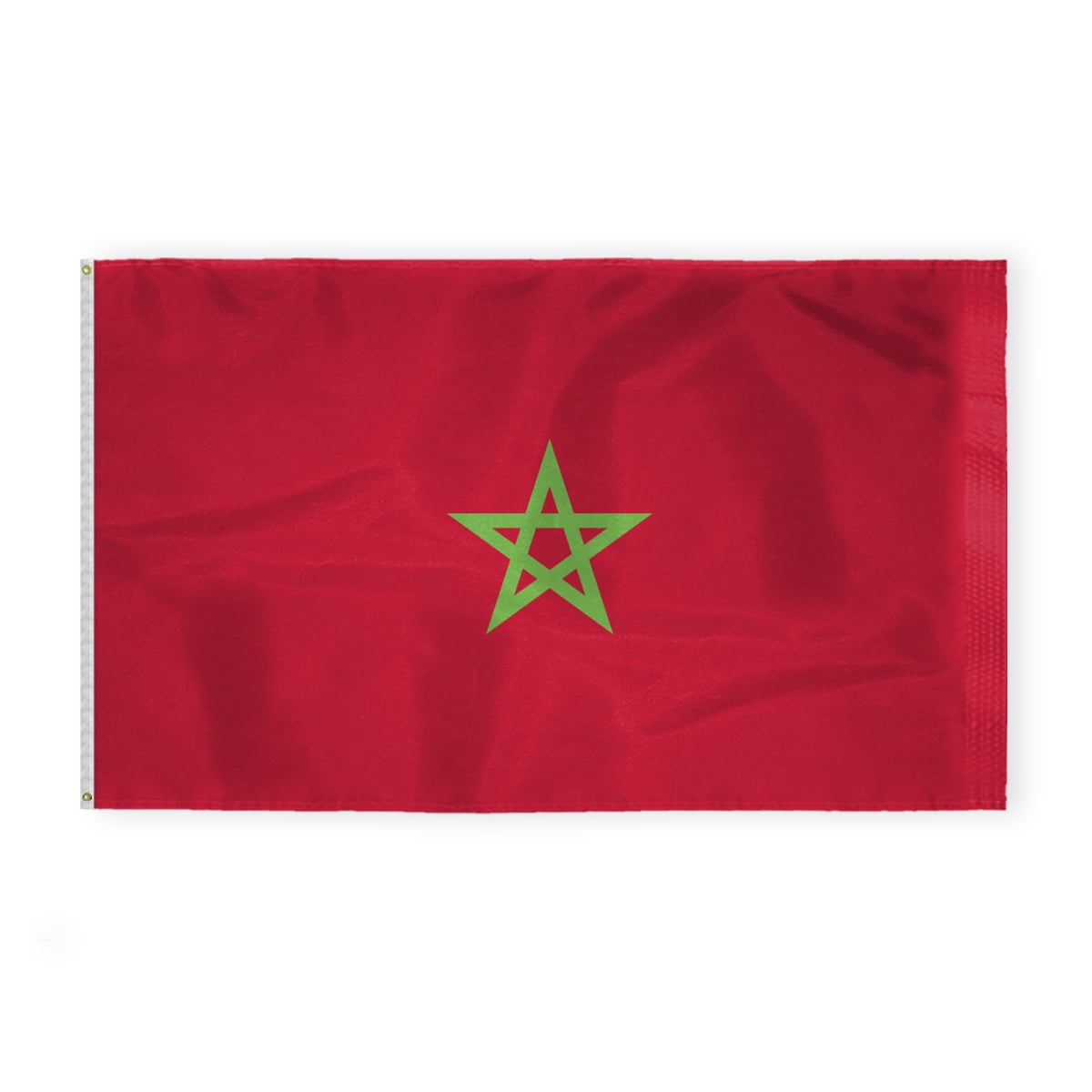AGAS Morocco Flag 6x10 ft 200D Nylon 6 Needle Lock Stitched Fly Hem ...