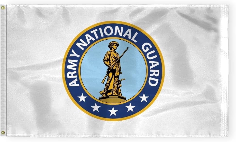 AGAS National Guard Flag 3x5 Ft - Printed 200D Nylon Canvas Header Two ...