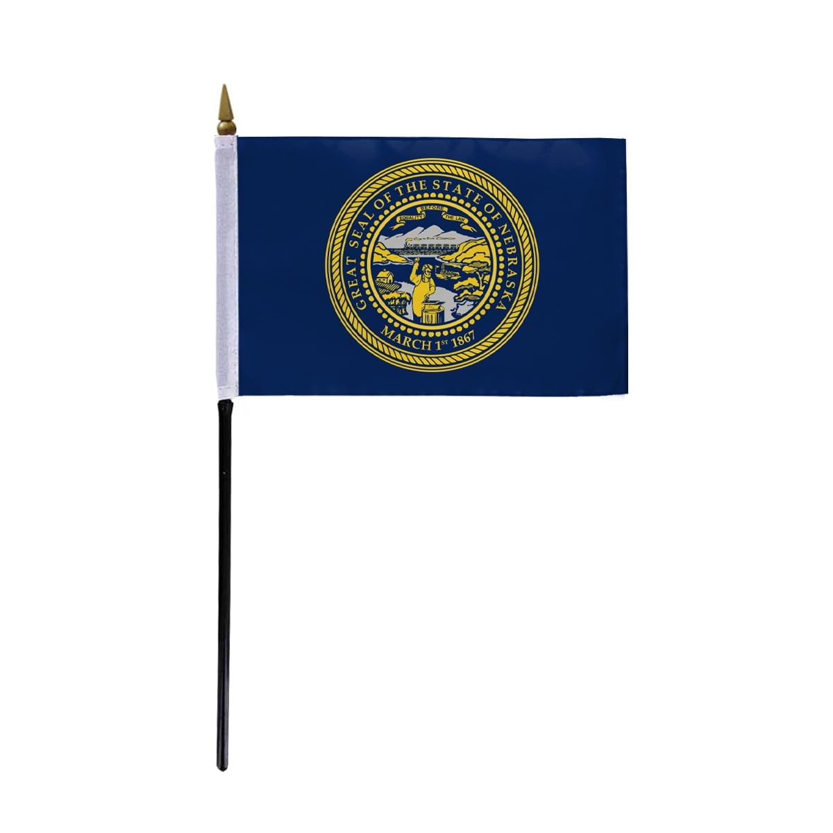 A.G.A.S Nebraska 4x6 Inch Polyester Outdoor Flag and Banner, Printed ...